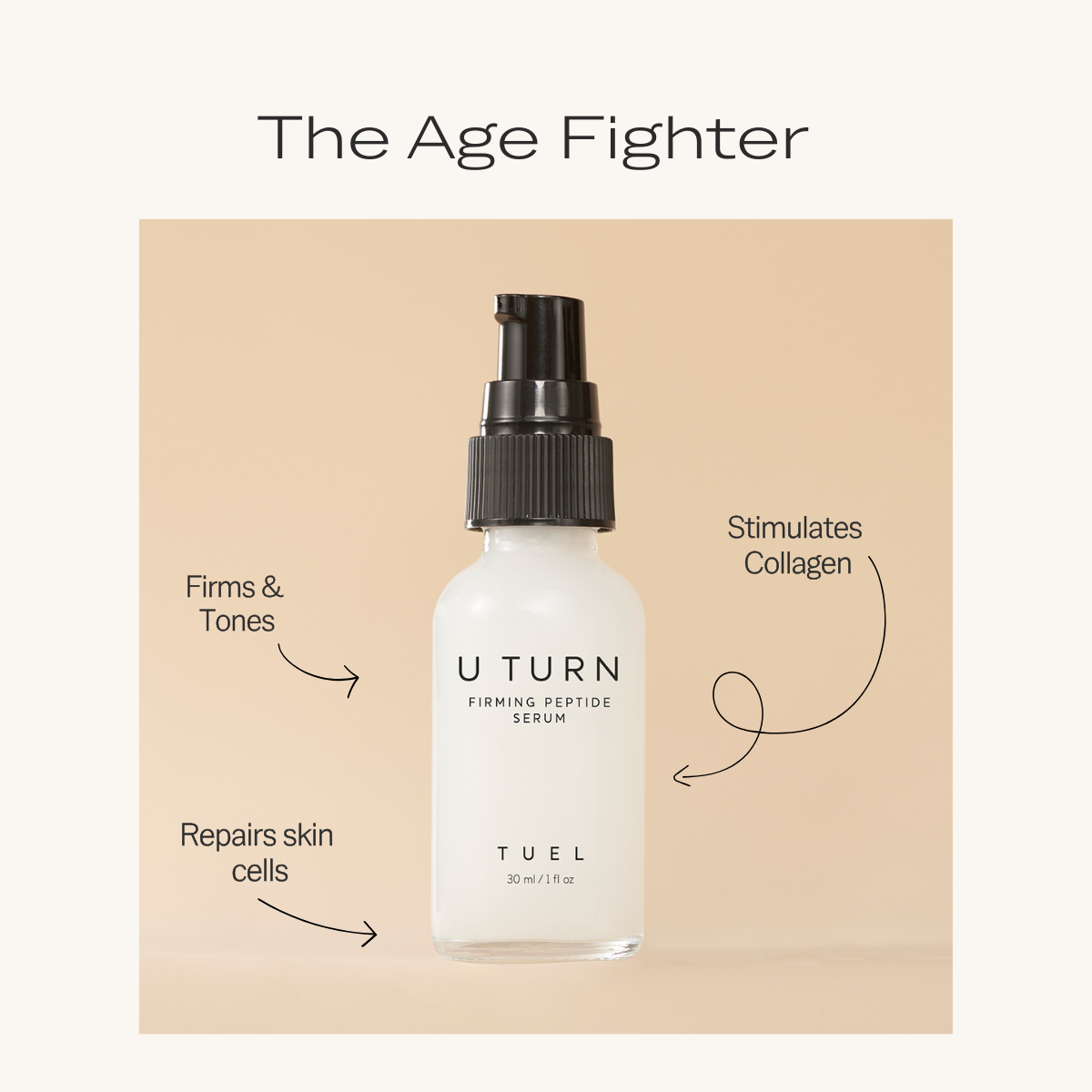 U Turn Firming Peptide Serum – Anti Aging Line & Wrinkle Treatment ...